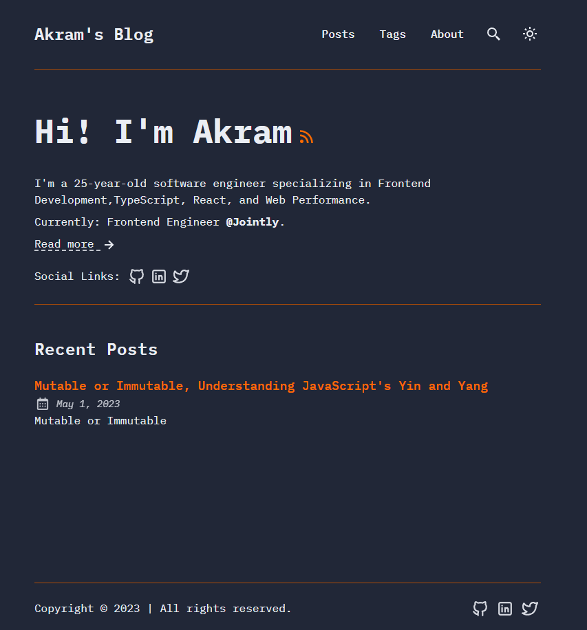 Akram's Blog
